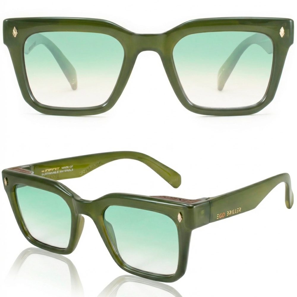 Anteojos De Sol Jacobs Milky Olive Lente Verde | Infinit