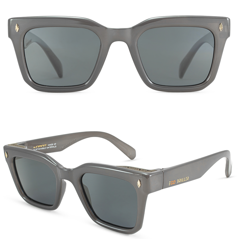 Anteojos De Sol Jacobs Gris Pastel Lente Gris Polarizado Eco ...